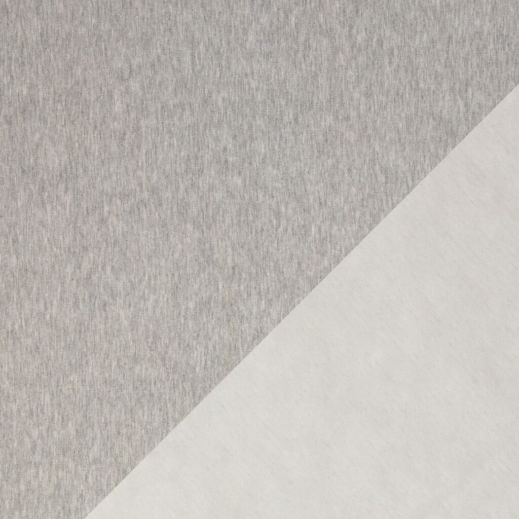 Molleton polaire gris chiné - Les Tissus Minifra