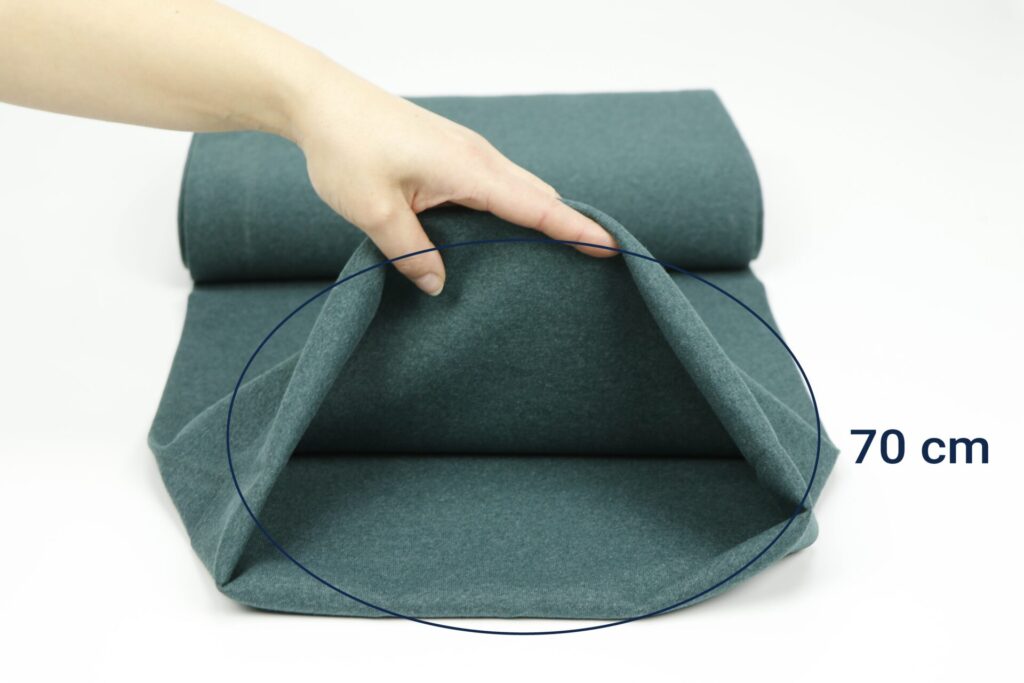 Bord côte (ribbing) tubulaire – Bleu nuit - Les Tissus Minifra